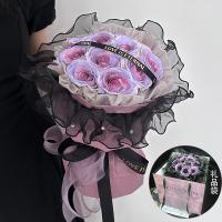 China Soap flower bouquet birthday gift girl Qixi gift high-level rose plum jam bouquet simulation flower for sale
