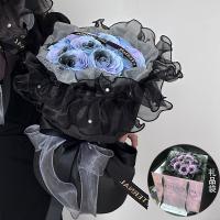 China Soap flower bouquet birthday gift girl Qixi gift high-level rose plum jam bouquet simulation flower for sale
