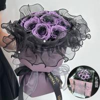 China Soap flower bouquet birthday gift girl Qixi gift high-level rose plum jam bouquet simulation flower for sale