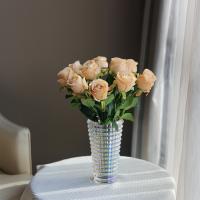 China Rose simulation flower silk flower 2022 new bouquet plastic flower arrangement decoration living room decoration fake flower for sale