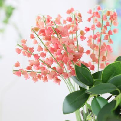 China Simulated flower soft rubber countryside small hanging bell, lily of the valley small bouquet, fake flower, wind chime flower, wedding photography prop for sale