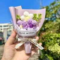 China A mini plush woolen artificial flower bouquet is ready as a gift for your girlfriend for Children's Day on June 1st Wholesale of products for sale
