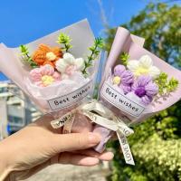 China A mini plush woolen artificial flower bouquet is ready as a gift for your girlfriend for Children's Day on June 1st Wholesale of products for sale