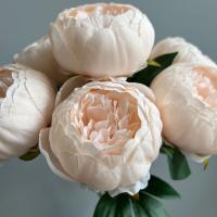 China 7-head core peony simulation bouquet wedding flower material peony peony wedding hall simulation flower for sale
