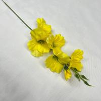 China Simulated flower small single sword orchid fake flower cross-border hot selling floral bouquet high-end silk flower small orchid table flower arrangement for sale