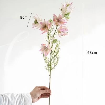 China Simulated blushing bridal flower wedding decoration, cross-border supply of fake flowers, wholesale of home decoration, shooting for sale
