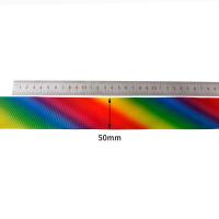 China Meisida ribbon heat transfer printing thread belt gradient color rainbow ribbon customized polyester ribbed ribbon wholesale for sale