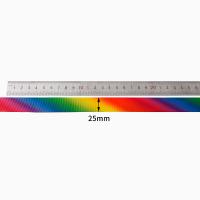 China Meisida ribbon heat transfer printing thread belt gradient color rainbow ribbon customized polyester ribbed ribbon wholesale for sale