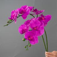 China Simulated flowers with a high-end and realistic feel, artificial butterfly orchid flower ornaments, fake flower decorations, flower bouquets, wedding flowers Orchid pot for sale
