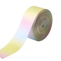China Meisida single-sided ribbon rainbow rainbow rainbow ribbon ribbon ribbon ribbon cake packaging ribbon DIY material flower bundle ribbon for sale