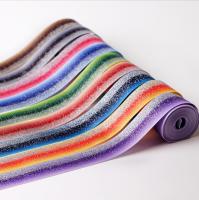 China Handmade decorative rainbow ribbon gradient heat transfer printing powder coated ribbon, size 50 per roll, factory direct sales for sale