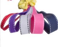 China Meisida ribbon polyester ribbon flower packaging ribbon double-sided jumper jump point ribbed ribbon bow ribbon for sale