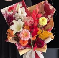 China Yuyin Paper National Color Peony Vintage Flower Packaging Paper for sale