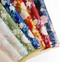 China Yuyin Paper National Color Peony Vintage Flower Packaging Paper for sale