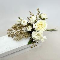 China French style grilled multi headed rose simulation flower table flower arrangement, hand-held flower, fake flower bouquet decoration for sale