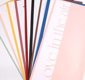 China Love Atmosphere Waterproof Floral Flower Packaging Paper for sale