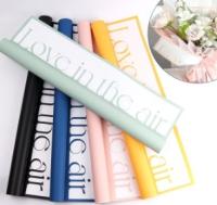 China Love Atmosphere Waterproof Floral Flower Packaging Paper for sale