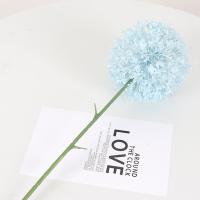 China Customized single scallion ball plastic flower wedding simulation flower wedding hall road guide flower arrangement decoration fake flower for sale