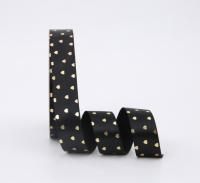 China 2.5cm Valentine's Day Hot Stamped Love Ribbon Ribbon Flower Bouquet Gift Packaging Ribbon Handheld Flower Shop for sale
