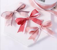 China Special Offer 2.6CM New Product Grid Ribbon Ribbon Accessories Decorative Ribbon Gift Box Baking Bouquet Packaging for sale