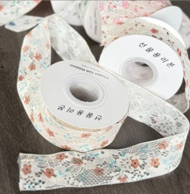 China Luoyan Sheng 4cm * 10m Polyester Double-Layer Flower Bud Ribbon The Ultimate Solution for DIY Crafts and Gift Packaging for sale