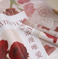 China Florist Wrapping Paper for Valentine's Day Bouquets Waterproof Ouya Material 30-45 Days Shipping Time for sale