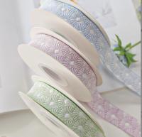 China 2.5cm Chinese traditional pattern fish scale pattern ribbon flower packaging souvenir decoration material ribbon for sale