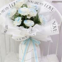 China English tear-resistant paper, flower lining packaging paper material, flower shop supplies, floral arrangement, bouquet packaging, snow wipe paper for sale