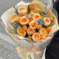 China Thickened linen fiber paper with a high-end feel for flower bouquet wrapping paper and handcrafted flower shop floral art materials for sale