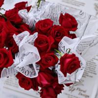 China Many Colors English Printed White Pear Paper Flower Bouquet Packaging Inner Lining Paper for 30-45 Days Shipping Time for sale