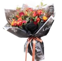 China Nuosha Paper Love No Trace Waterproof Floral Flower Packaging Paper for sale