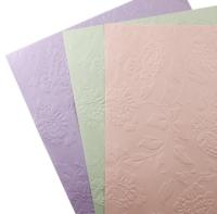 China Fashion 3D Embossed Rose Relief Art Flower Packaging Paper for Specialty Arrangements for sale