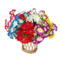 China Simulated morning glory, trumpet flower, fake flower, bundle morning glory, silk flower, engineering soft decoration, simulated flower, cross-border artificial flower for sale