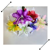 China Lily simulation flower home dining table decoration fake bouquet wedding flowers wedding photography props for sale