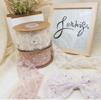 China Korean style high-end fish man lace ribbon 7cm hair accessory with high-end feel DIY ribbon semi-finished butterfly Tie a ribbon for sale