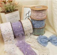 China Korean style high-end fish man lace ribbon 7cm hair accessory with high-end feel DIY ribbon semi-finished butterfly Tie a ribbon for sale