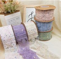 China Korean style high-end fish man lace ribbon 7cm hair accessory with high-end feel DIY ribbon semi-finished butterfly Tie a ribbon for sale