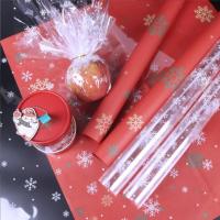 China Christmas waterproof snowflake cellophane flower shop, Christmas Eve flower bouquets, gifts, apple packaging factory wholesale and direct sales for sale