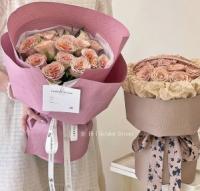 China Three dimensional Versailles rose three-dimensional relief art flower packaging paper for sale