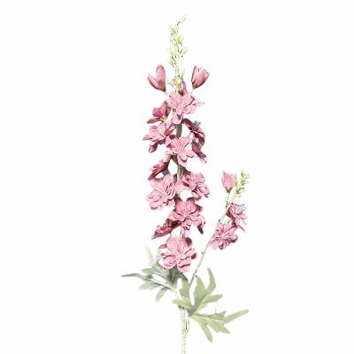 China Artificial flower, delphinium flocking, large delphinium, blue hyacinth, wedding road guide, wedding decoration, artificial flower wholesale for sale
