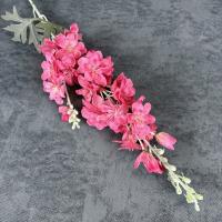 China Artificial flower, delphinium flocking, large delphinium, blue hyacinth, wedding road guide, wedding decoration, artificial flower wholesale for sale