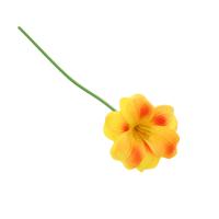 China Simulation opening leafless tulip PU touch Brownie artificial flower bouquet single flower European-style home decoration photography for sale