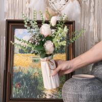 China Simulation flower manufacturer Mira rose bouquet home decoration cross-border wedding wholesale fake flowers INS style for sale