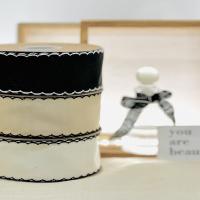 China Korean matte small fragrance woven ribbon 5cm birthday ribbon Christmas handmade DIY bow Semi finished ribbon for sale