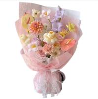 China New Nosa Paper series - Phalaenopsis waterproof matte, popular flower bouquet wrapping paper for flower shops and floral art materials for sale