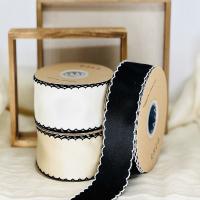 China Korean matte small fragrance woven ribbon 5cm birthday ribbon Christmas handmade DIY bow Semi finished ribbon for sale