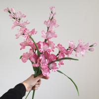 China High-end artificial flowers, single-branch gladiolus artificial flowers, home living room and dining table decoration, wedding photography props, artificial bouquets for sale