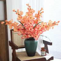 China High-end artificial flowers, single-branch gladiolus artificial flowers, home living room and dining table decoration, wedding photography props, artificial bouquets for sale