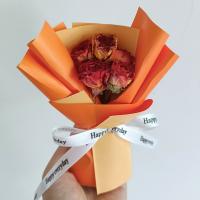 China INS Style Creative Mini Bouquet Natural Red Roses Dried Flowers Wedding Festival Gift 520 Love People's Day souvenir for sale
