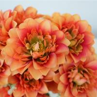 China 5 peony and chrysanthemum artificial silk flowers, peony artificial flowers, hand-held bouquets, wedding flower arrangements, table decoration flower ornaments for sale